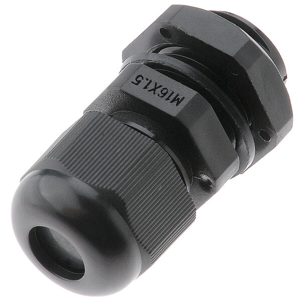 Сальник M-L 16 с удлиннённой резьбой, с контргайкой (D кабеля 4-8мм, IP68) (Fortisflex) (29 шт. в комплекте)