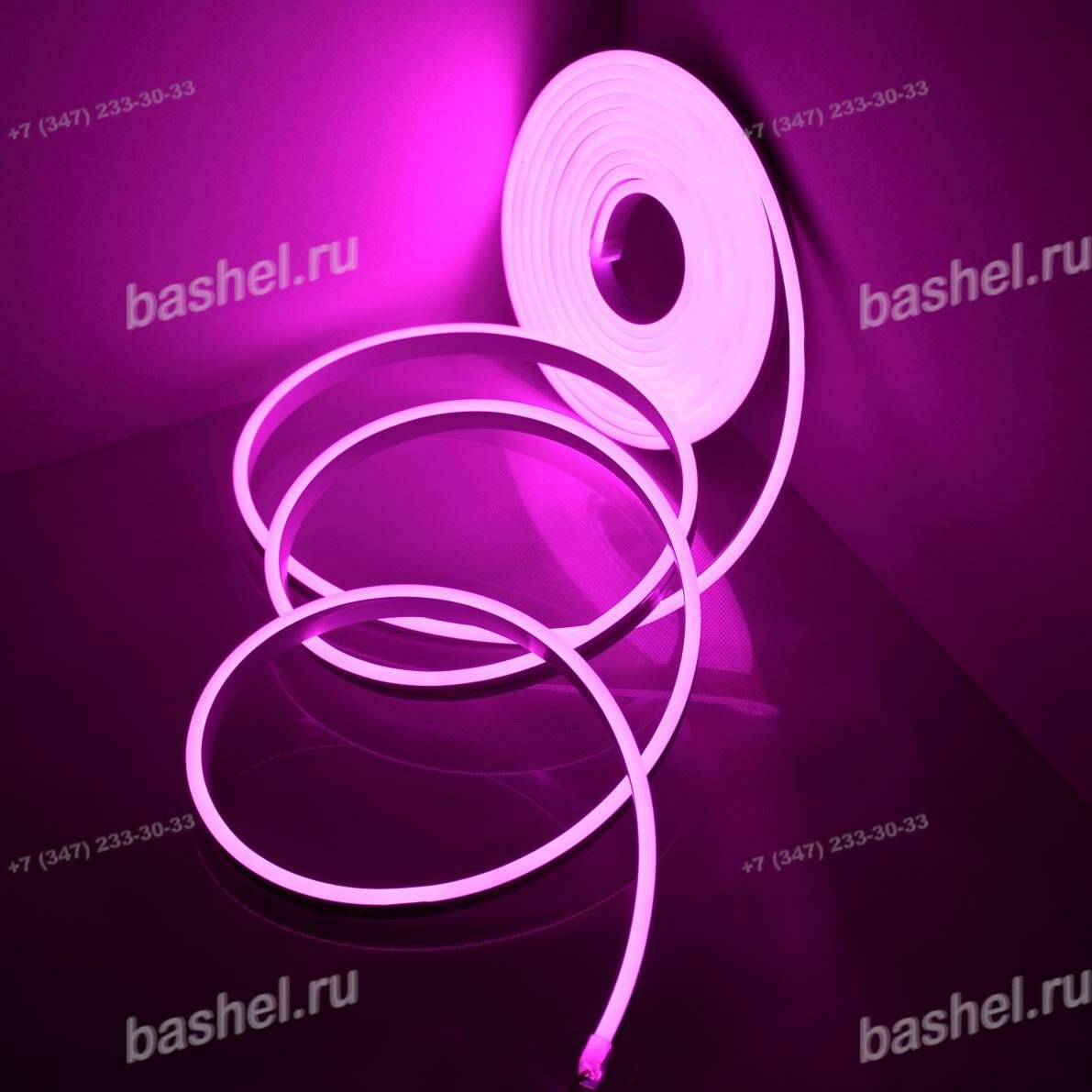 IC-FSL2835-1305-12V Pink (13x5mm, шаг нарезки 2.5 см, подключение до 5м с одной стороны, цена за 5м!), 12v