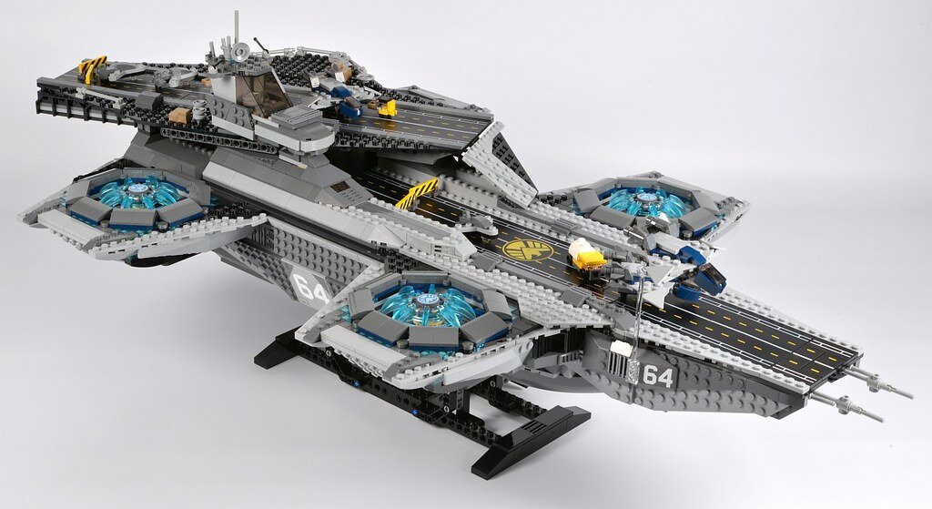 Конструктор Lepin Мстители Marvel - большой Вертоносец Щ. И. Т. А, детализация, с фигурками 2996 деталей - LE-S1189