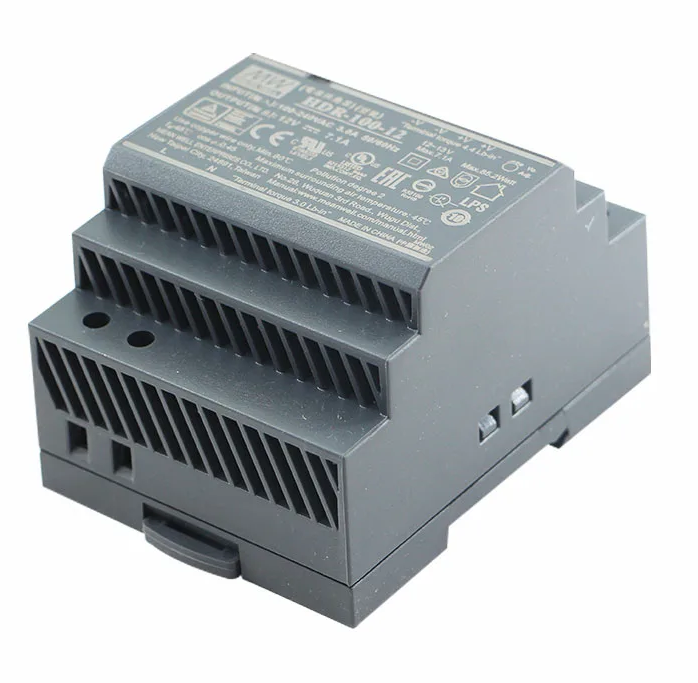 Блок питания AC-DC, 85.2Вт, выход 12В, 7.1А, на DIN-рейку (HDR-100-12)