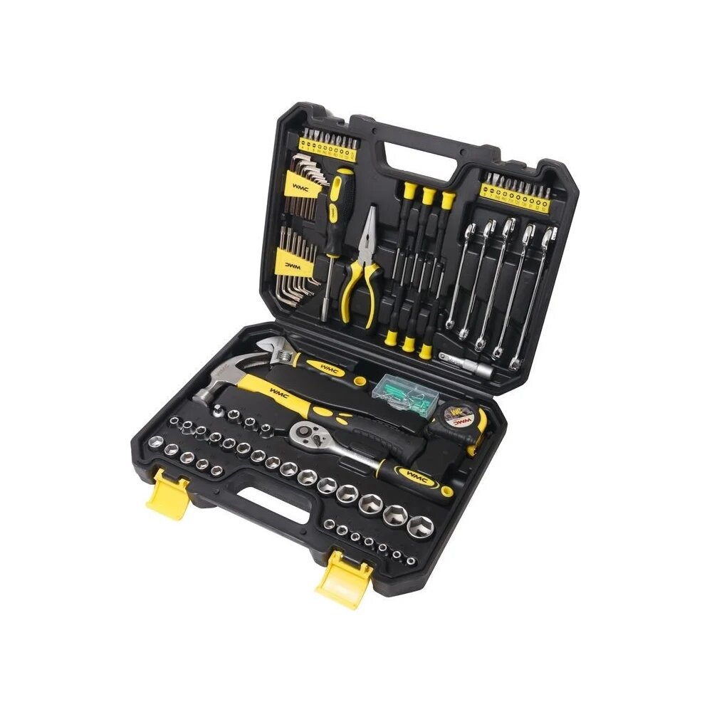 Набор инструментов WMS Tools 1/4', 3/8", 128 предметов WMC-30128 WMC-30128(48133) для использования как
