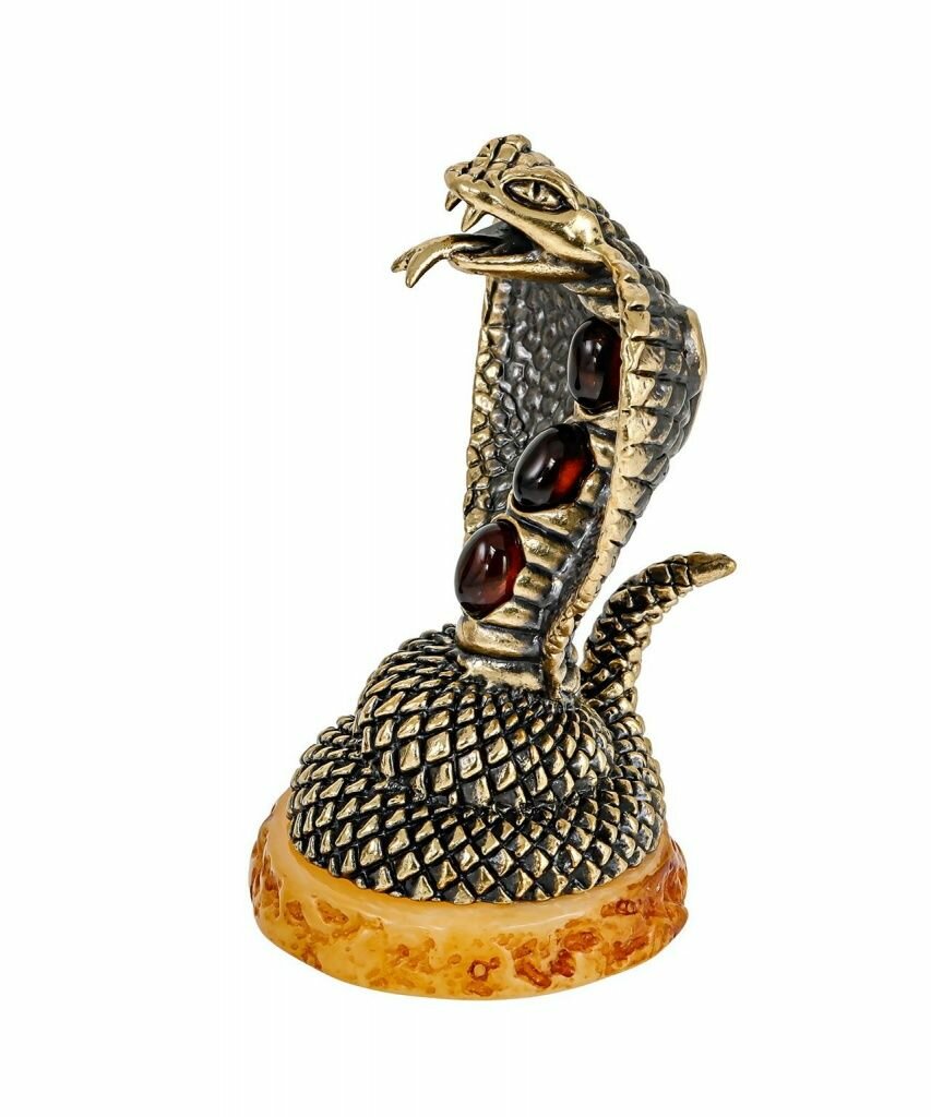 Статуэтка Змея Кобра Гая 3810-Б, белый