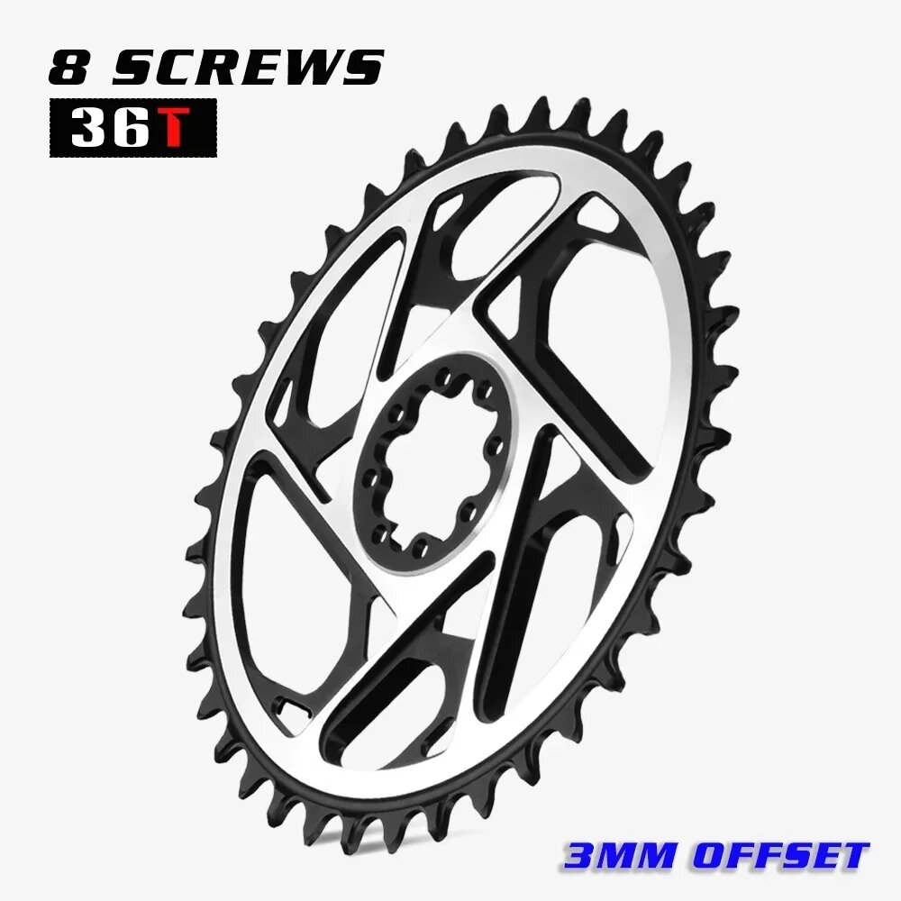 GOLDIX Звездочка для SRAM X-SYNC 2.0 Eagle AXS 36T/38T 8-Bolt 36T