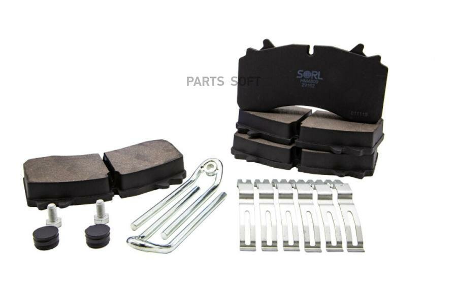 HM4809AK010 SORL Колодки тормозные дисковые SAF SKRB 9022WI, Wabco PAN 22-1 (29162)