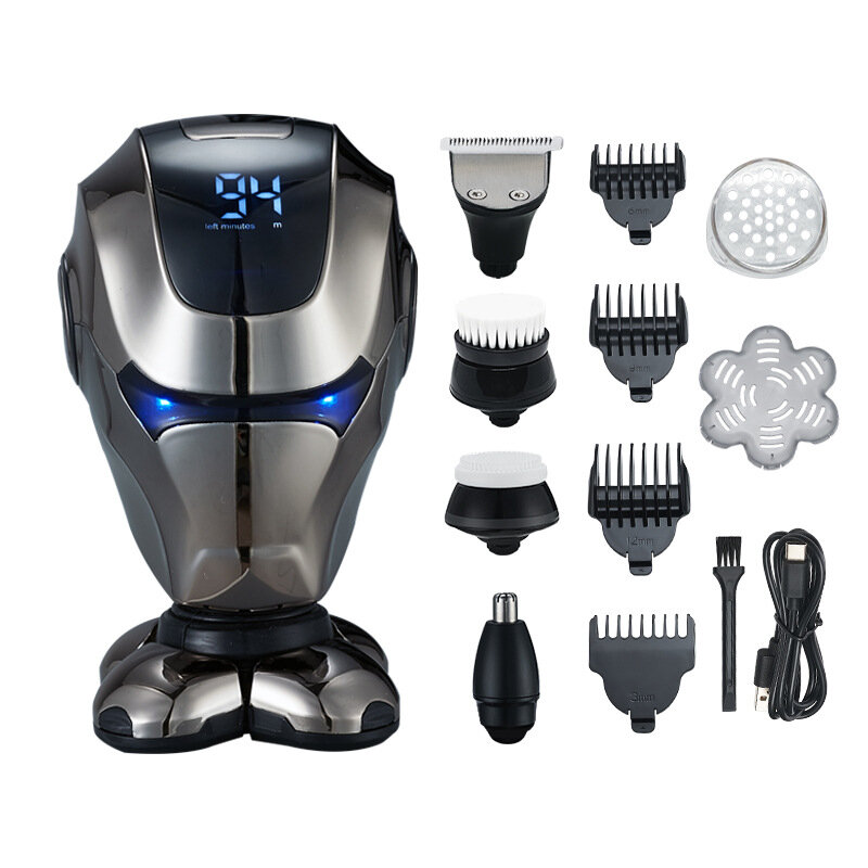 Электробритва: адаптивные лезвия, сухие, мокрые бритья. Быстрая подзарядка, длительное отключение-плавно, без стимулов!