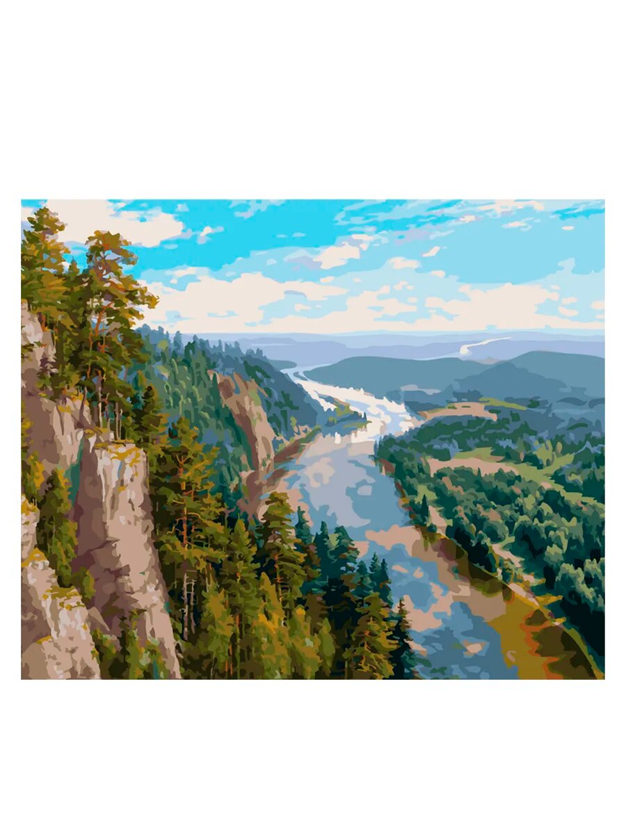 Картина по номерам 40x50 см, "Вольный ветер", Басов С. Kubanstar