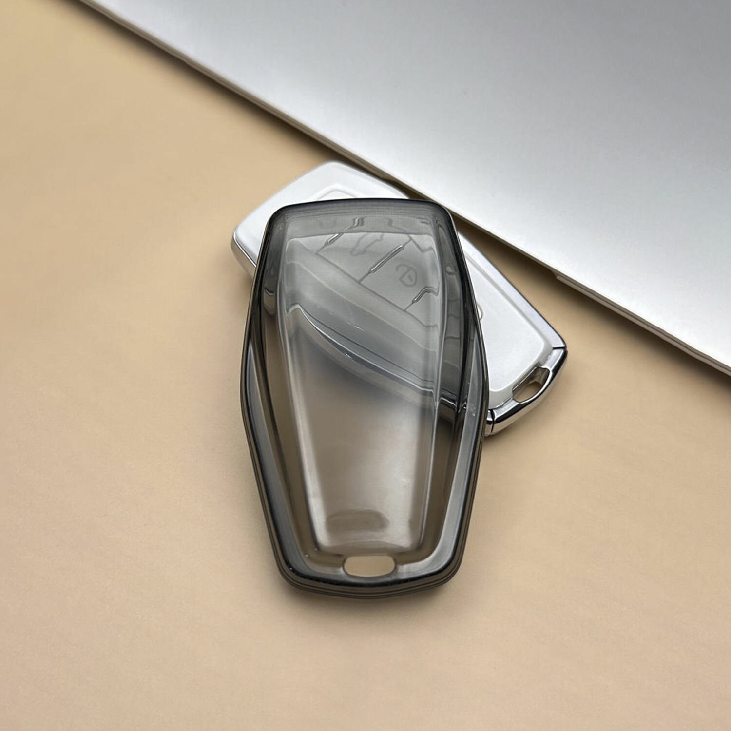 Чехол футляр для ключа Geely Monjaro Coolray Geometry, 04B, TPU, Черный