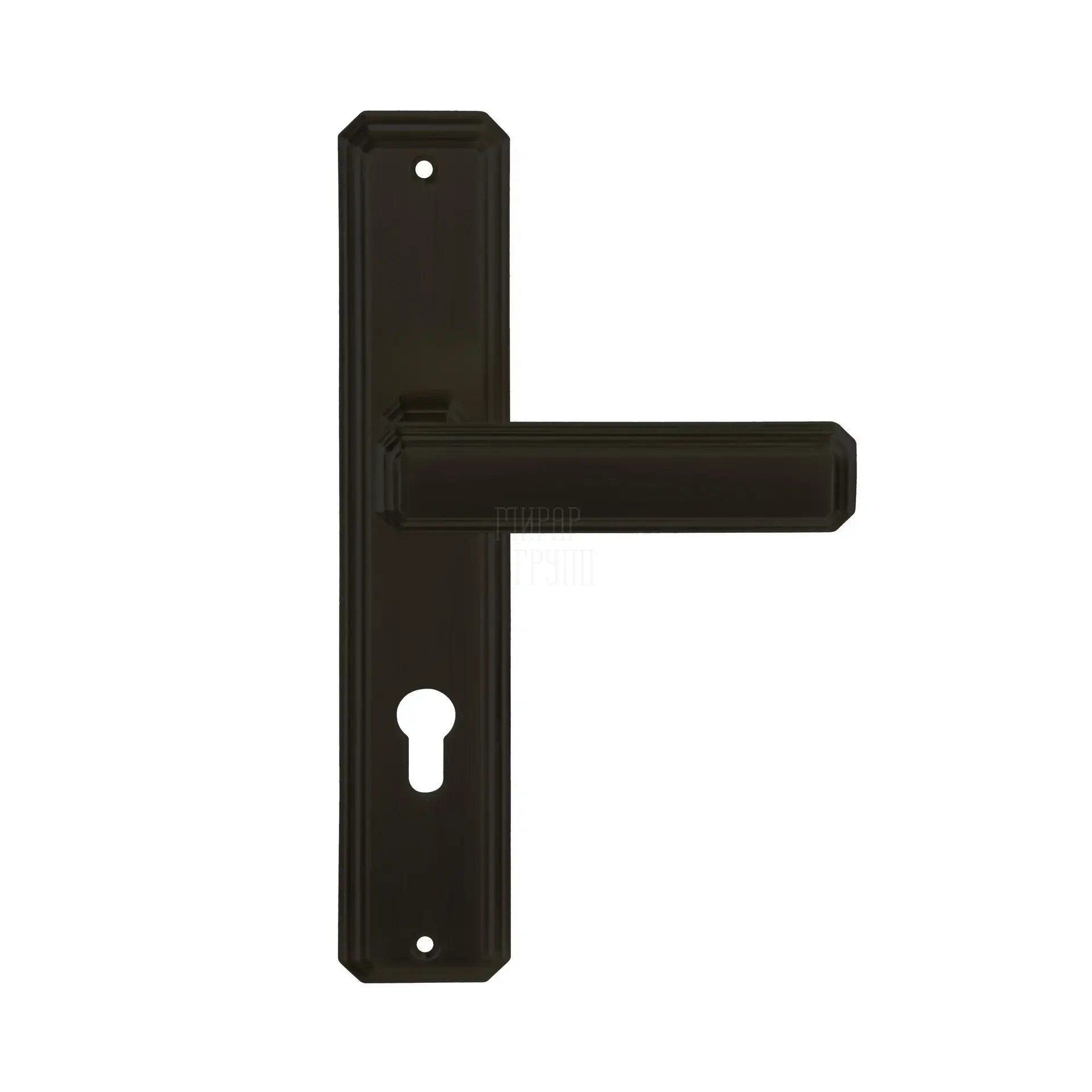 Дверные ручки на планке Archie Genesis "Sabio" черный (CYL)