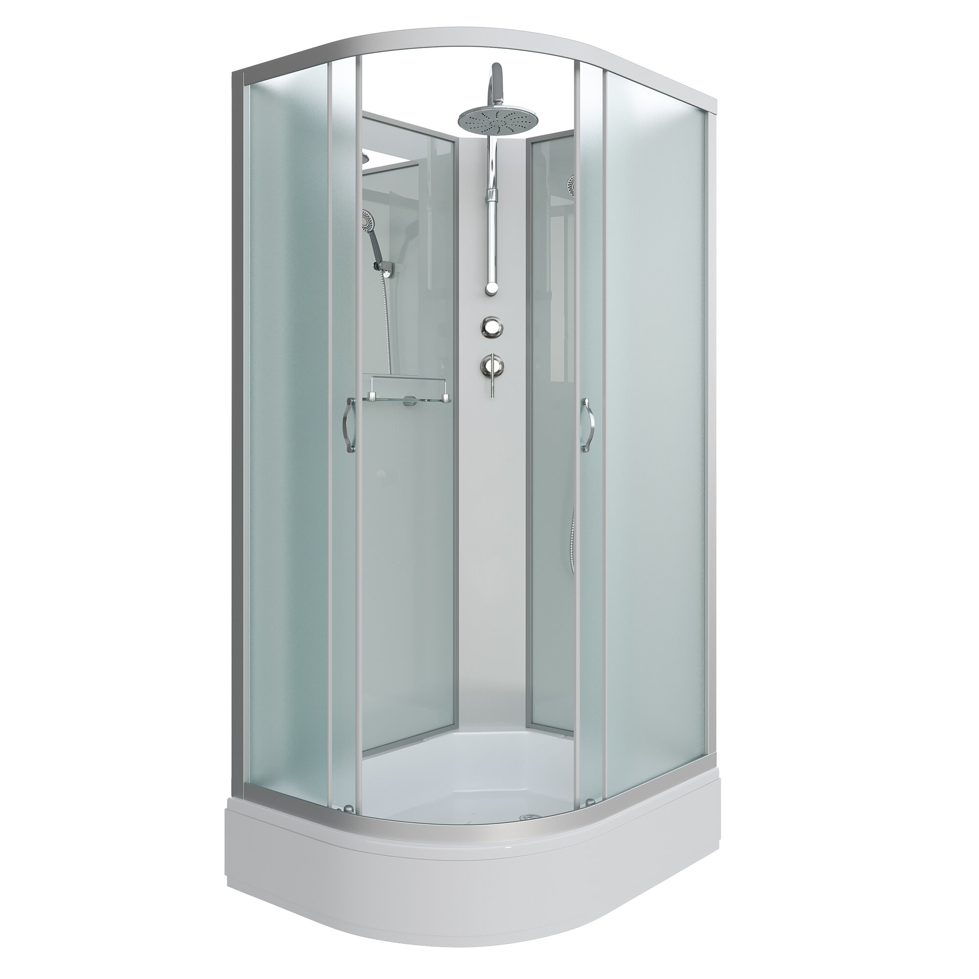 Душевая кабина Niagara Classic NG-33084-14RBKT (100х80х210) средний поддон(26см), стекло матовое,4 места