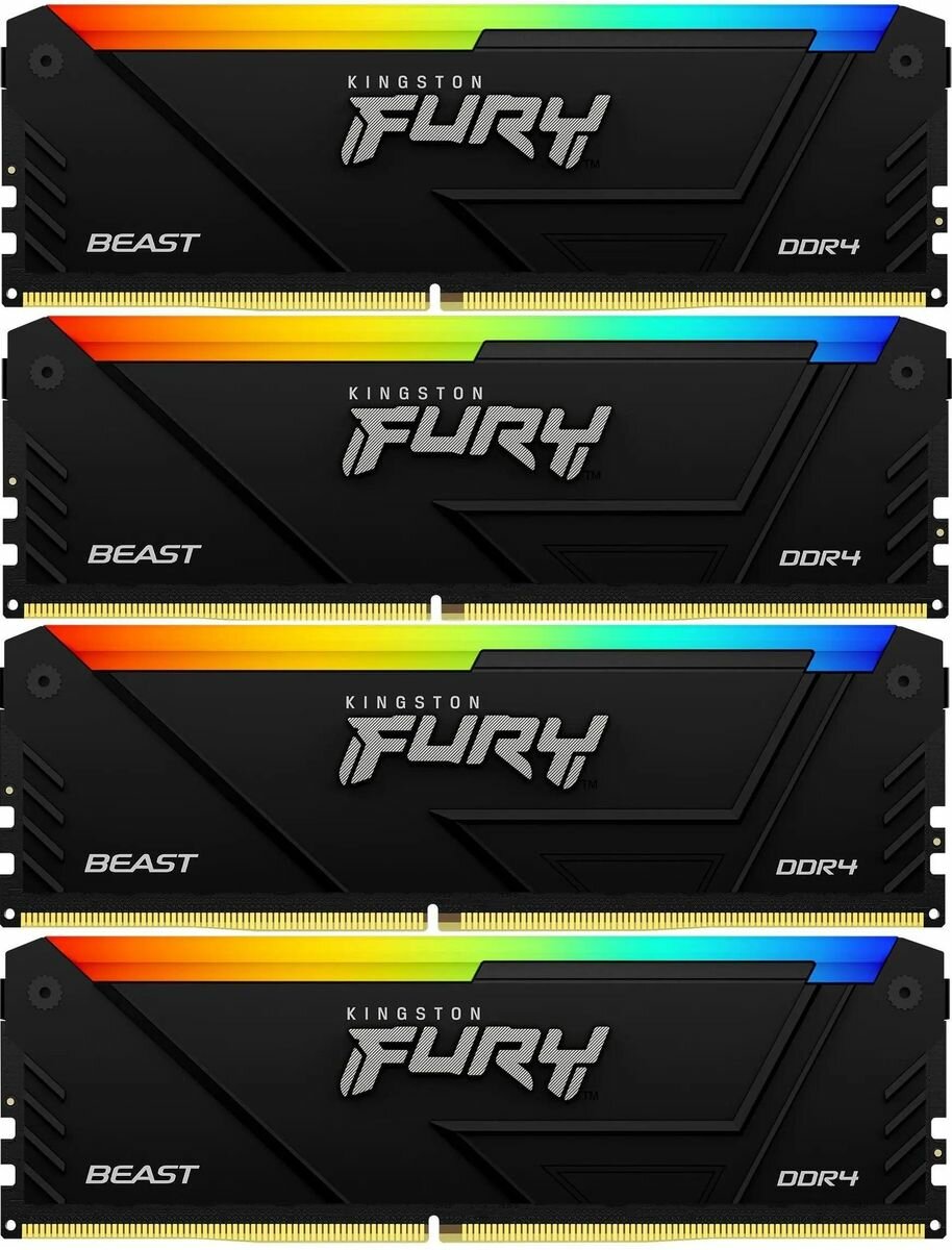 Оперативная память Kingston KF432C16BB2AK4/64 черный