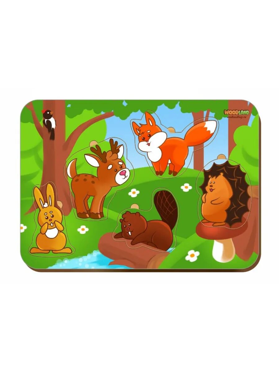 Рамка-вкладыш для малышей Лесные животные