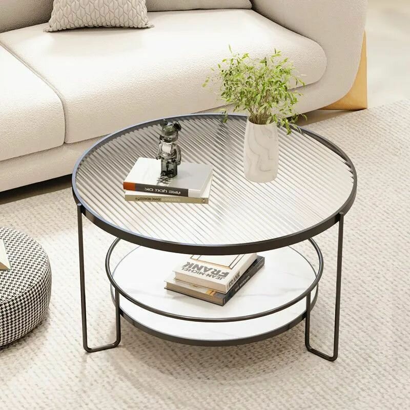 Журнальный столик "Elegant Glass", минимализм, стекло, металл, чёрный матовый, 60 см x 60 см — фото 1