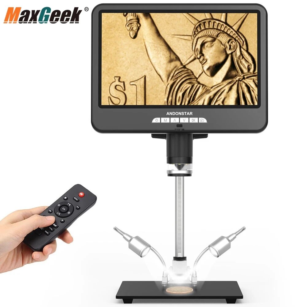 Maxgeek Andonstar AD207S-10Pro цифровой микроскоп 10 дюймов черный