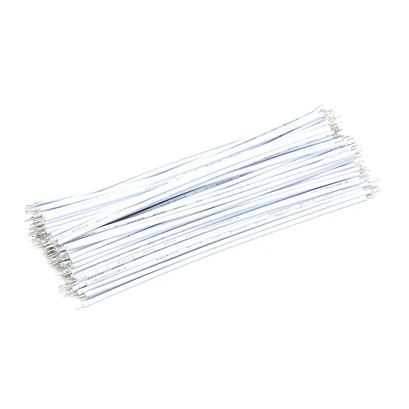 Провод для пайки 100 шт, Your Cee, 100 мм, 24 AWG белый