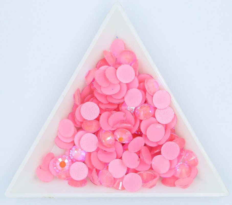 Стеклянные неоновые стразы Розовый, ss20--1440pcs, Light Pink AB