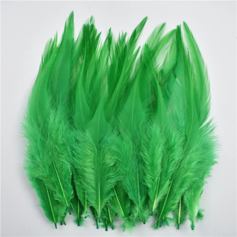 Натуральные перья фазана WyFeay 100 шт. Grass green