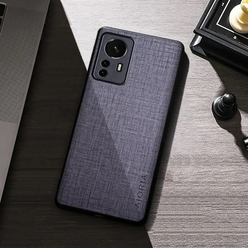 Чехол Xiaomi 12 серый, фиолетовый, Xiaomi 12