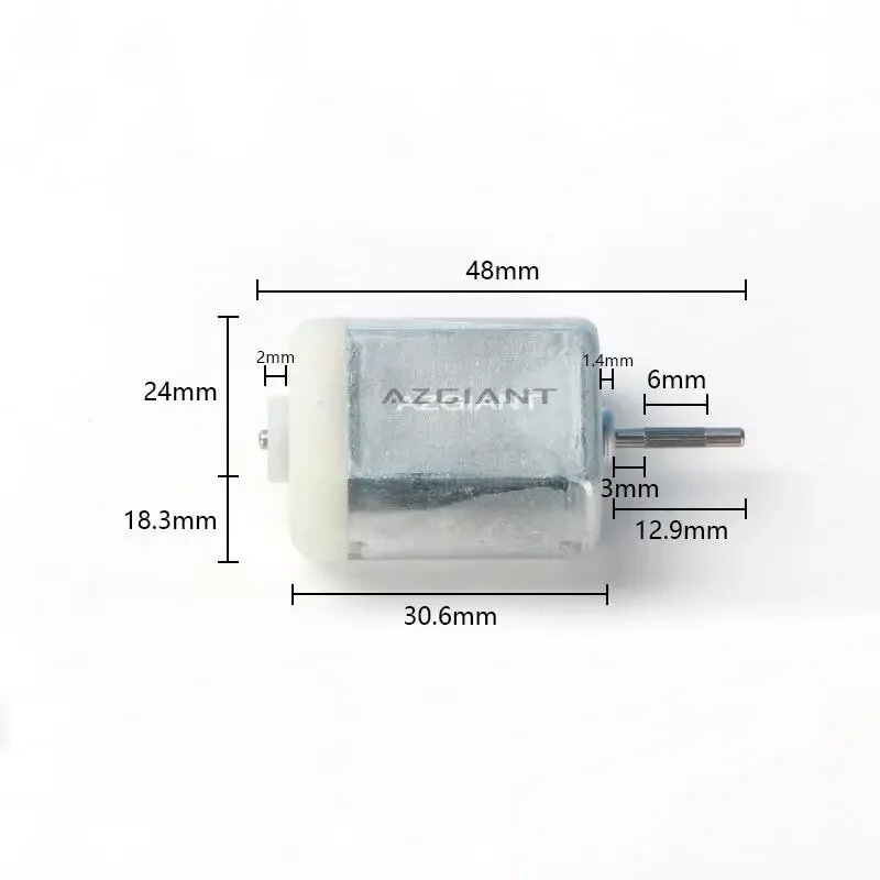 AZGIANT DC 12 В FC280-SC-20150 Автомобильный дверной замок, двигатель складного Axis length 13mm