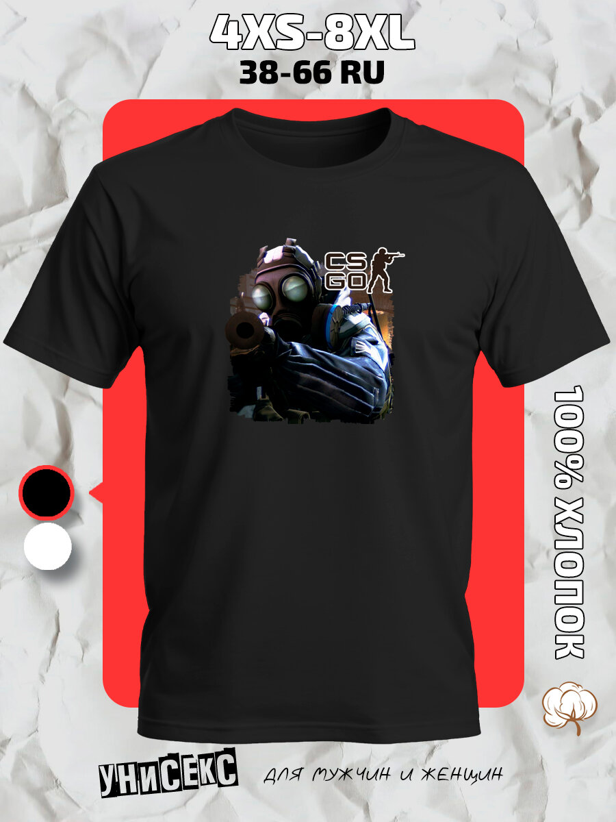 Футболка с принтом CS GO
