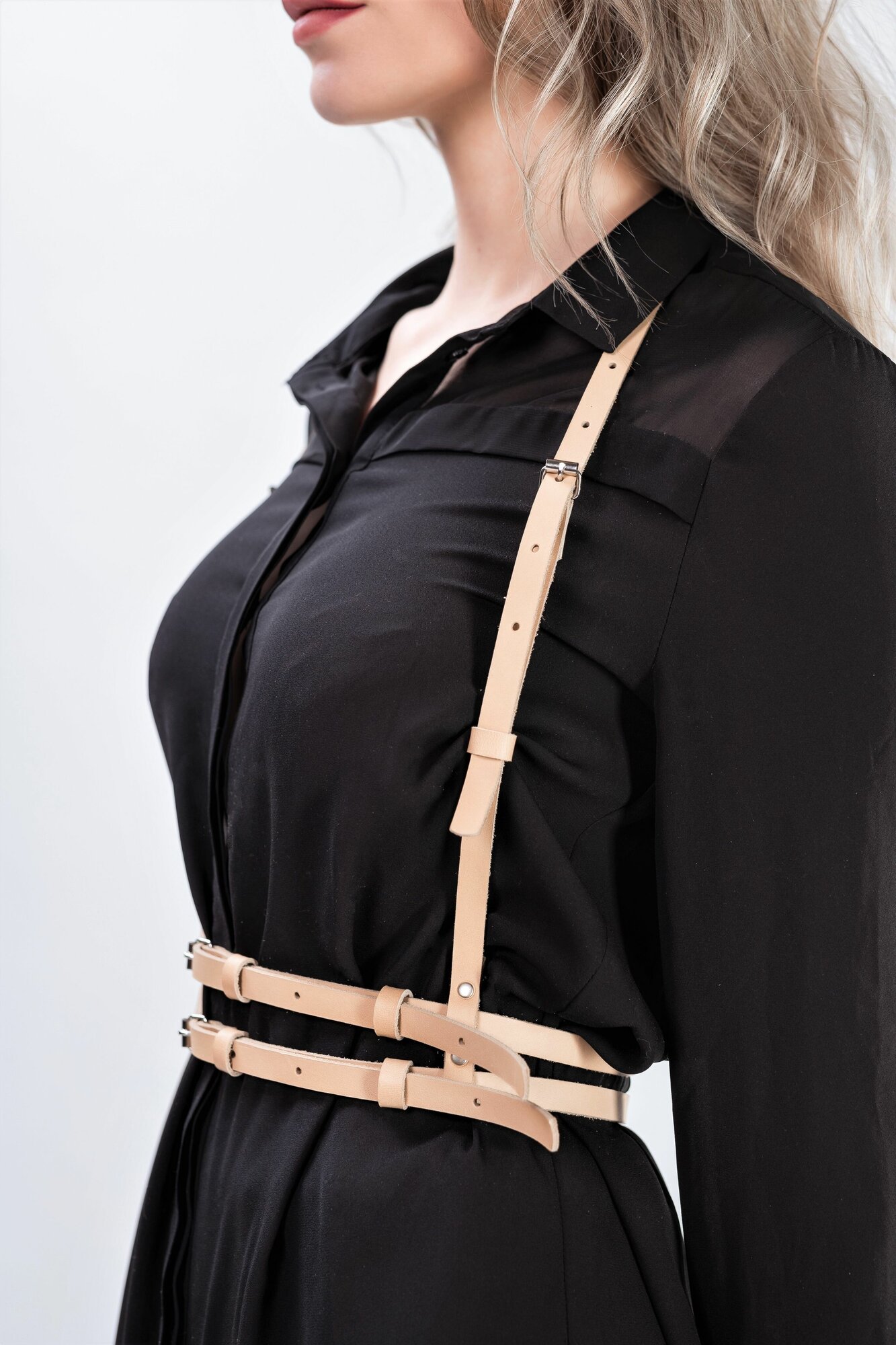 Классическая женская Портупея из натуральной SaltyBird Classic