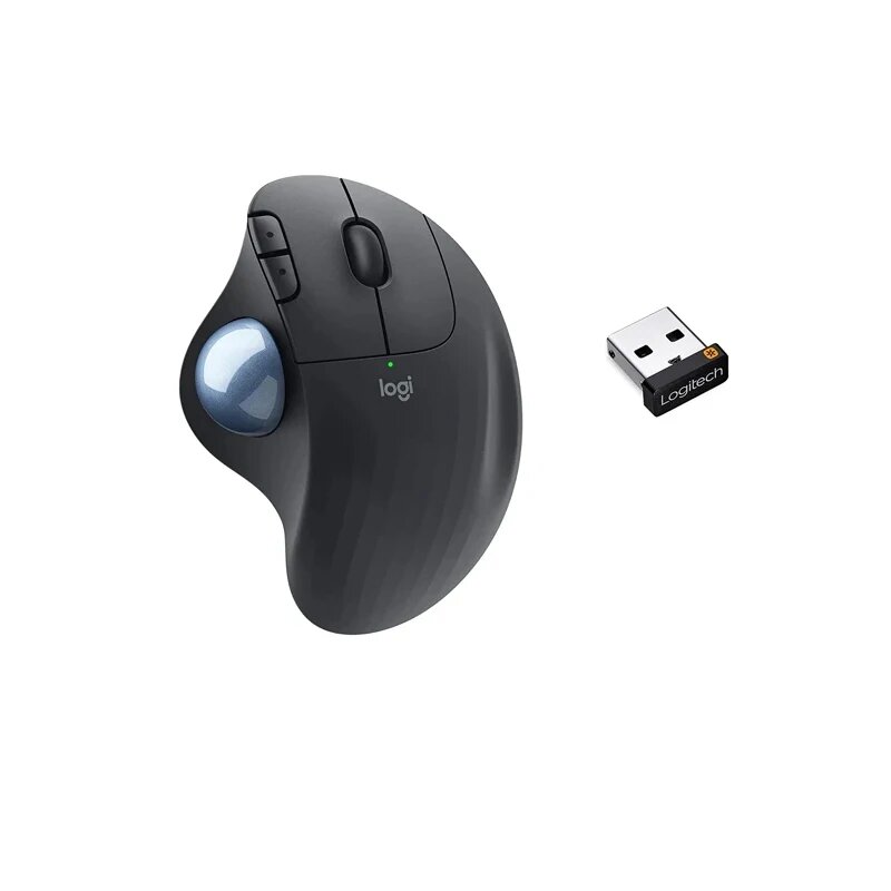Logitech Эргономичный ERGO M575S трекбол Bluetooth Беспроводная офисная бесшумная мышь двухрежимный профессиональный CAD точный рисунок бесшумный