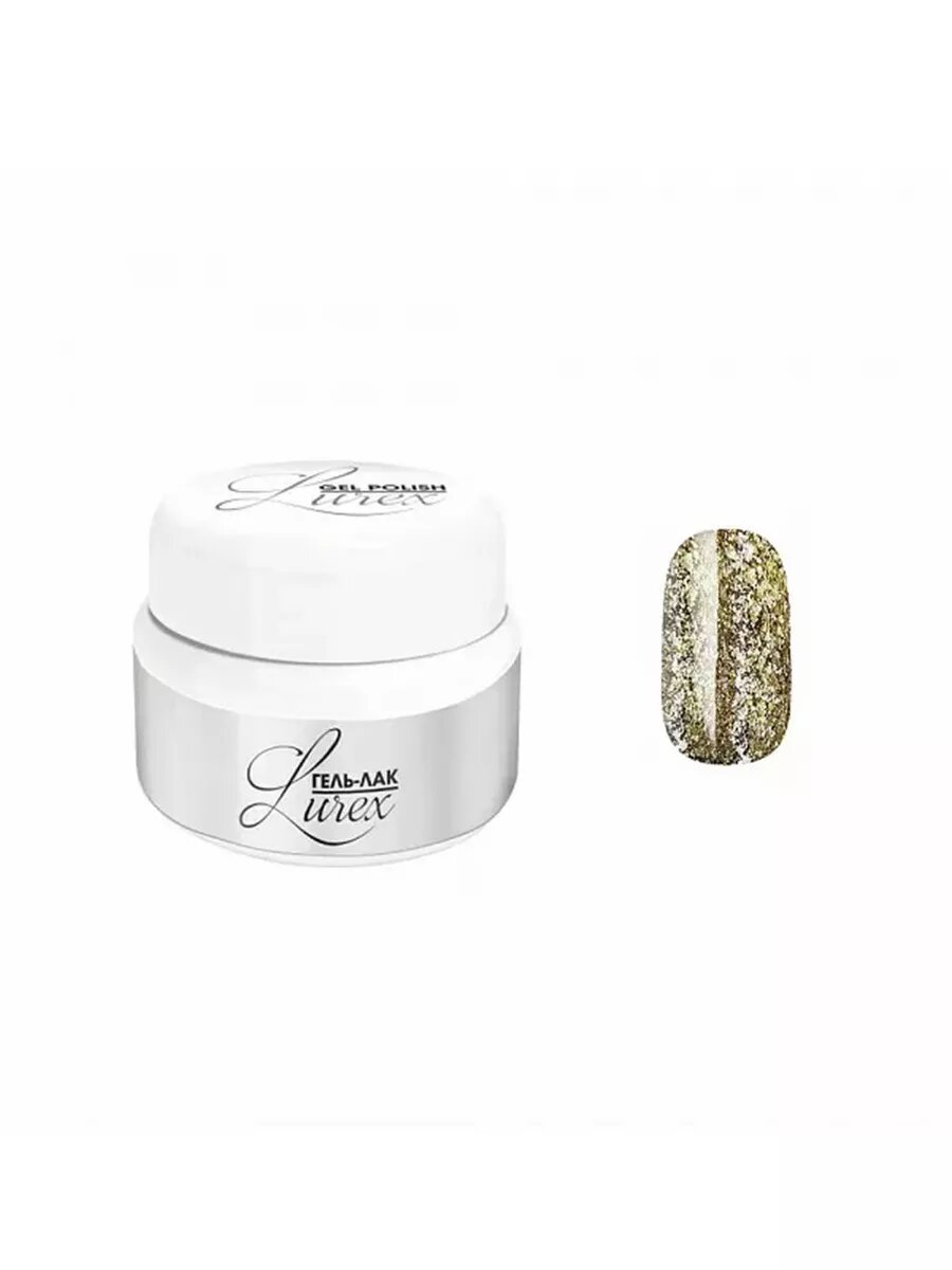 Гель-лак RuNail Professional Lurex (золото) № 4089 с блестками, 5 г