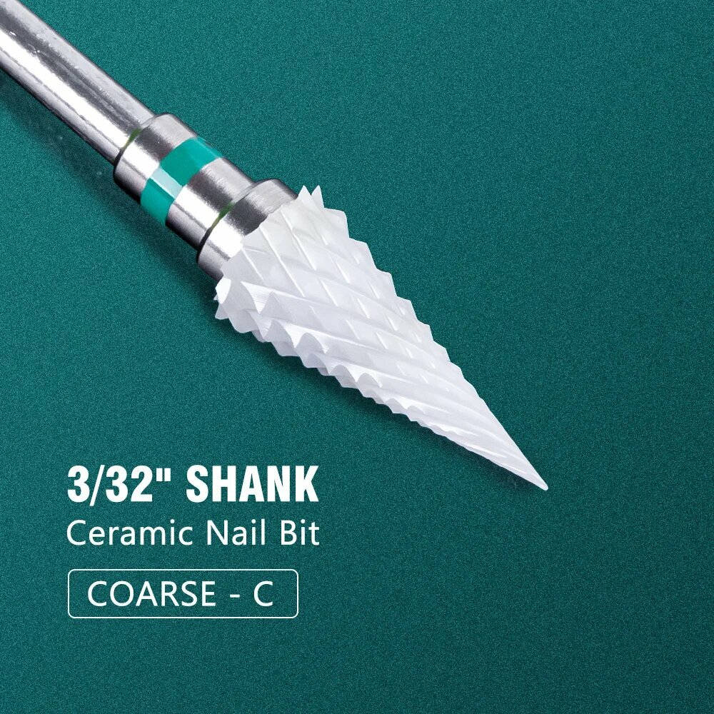 Керамическое сверло для ногтей 3/32" Shank, Coarse - C, Цвет: 27