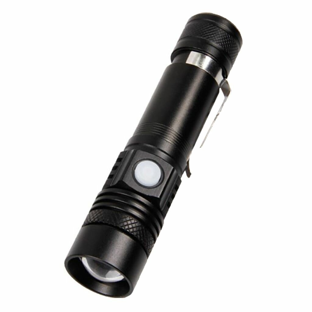 Фонарь OEM BL518, алюминий, сменный аккумулятор, USB зарядка