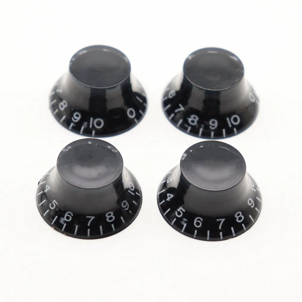 Ручки громкости Haody guitar, 4 шт, разные цвета Черный, 4 Black white word