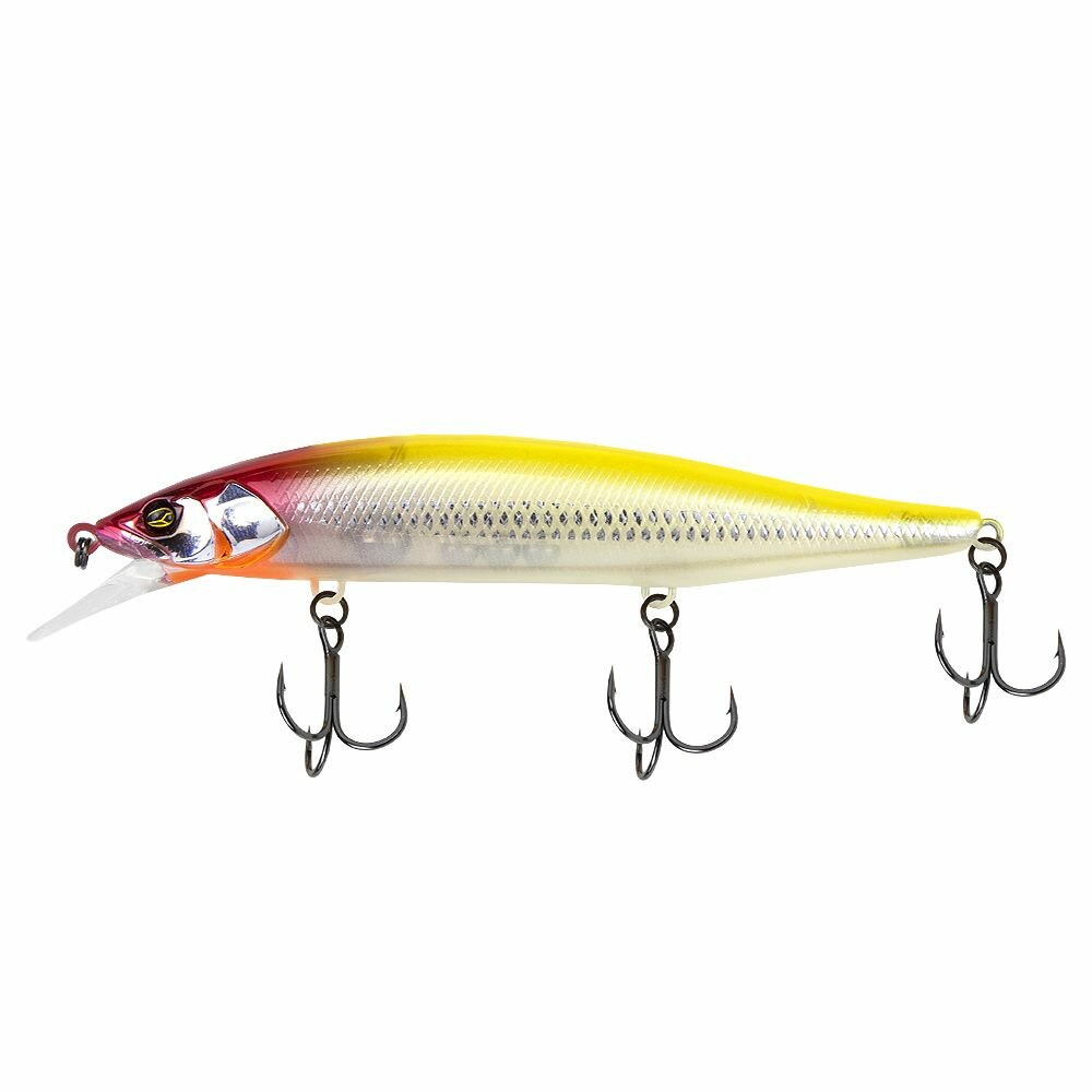 Воблер минноу на щуку/на головля/на судака/на окуня/на форель JACKALL RV-Minnow 110 SP цв. clown