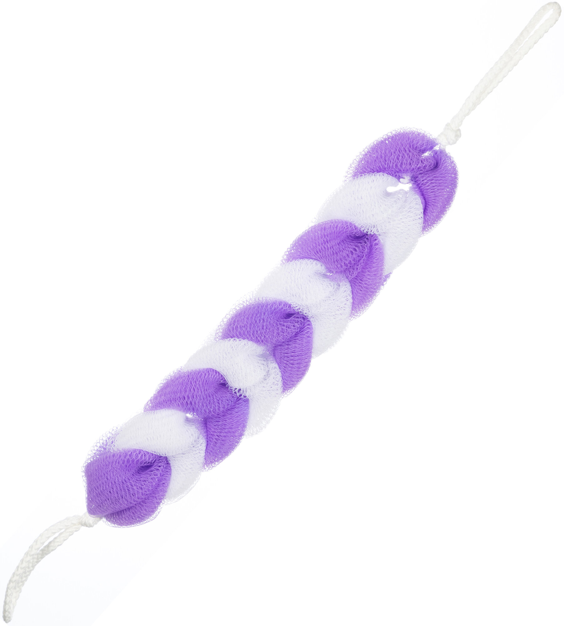 Мочалка для тела нейлоновая с ручками "Рыжий Кот" Косичка