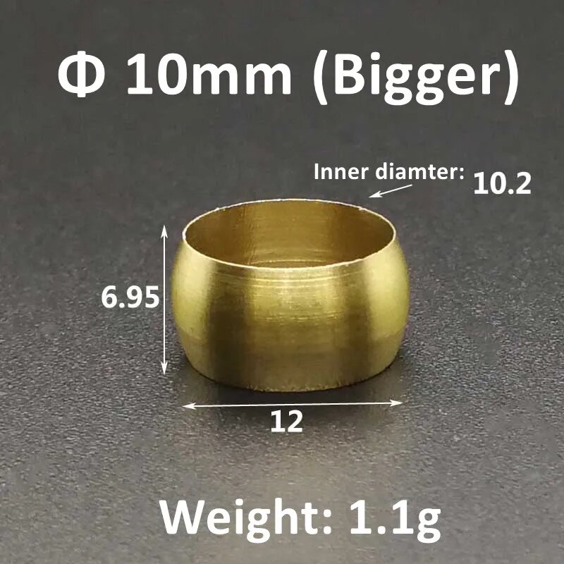 Латунные двойные конические наконечники 4 6 8 10 мм ID 10mm(Bigger)