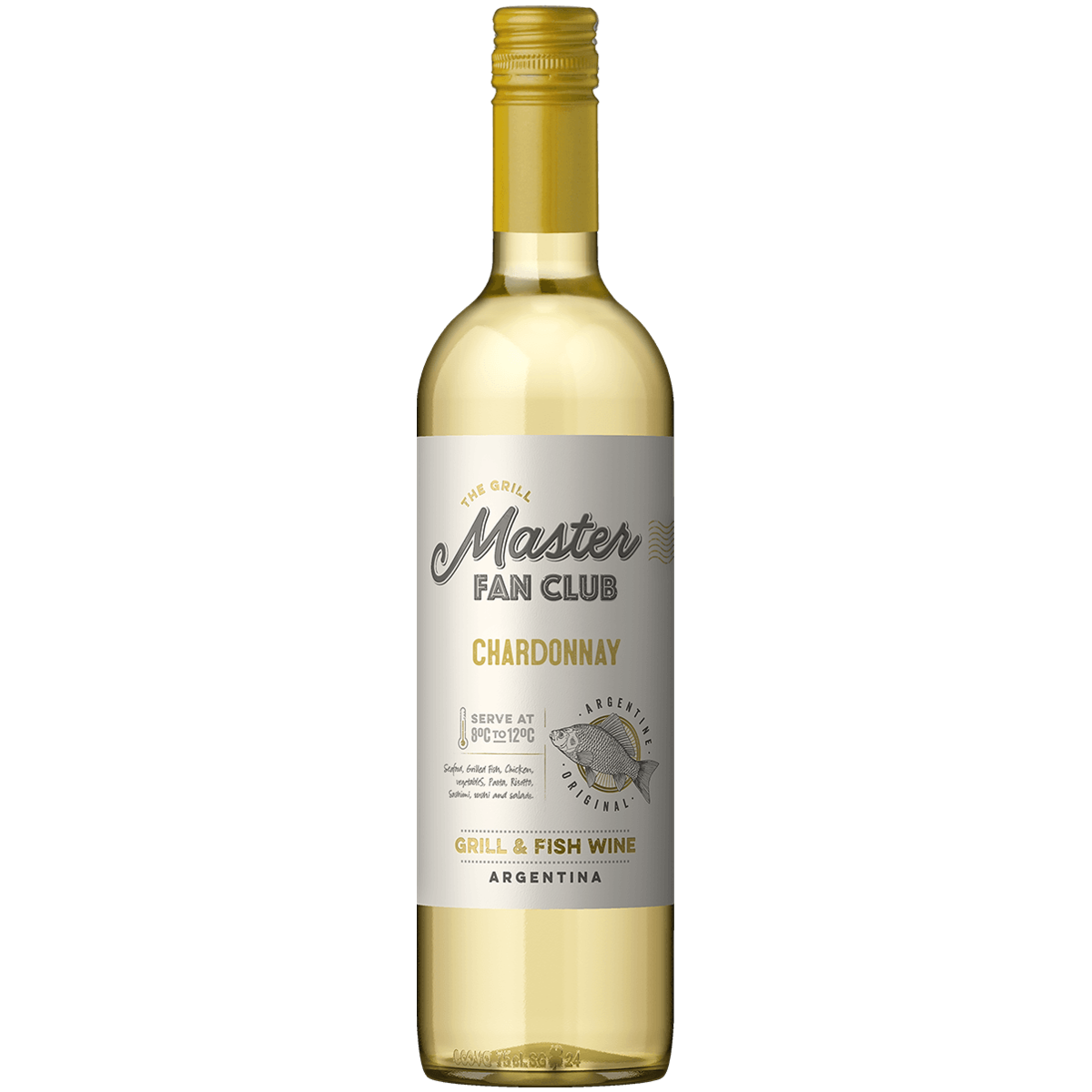 Вино The Grill Master Fan Club Chardonnay белое сухое 0,75 л