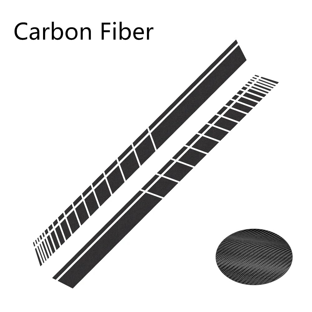 Автомобильные виниловые наклейки на боковую юбку, 2 шт