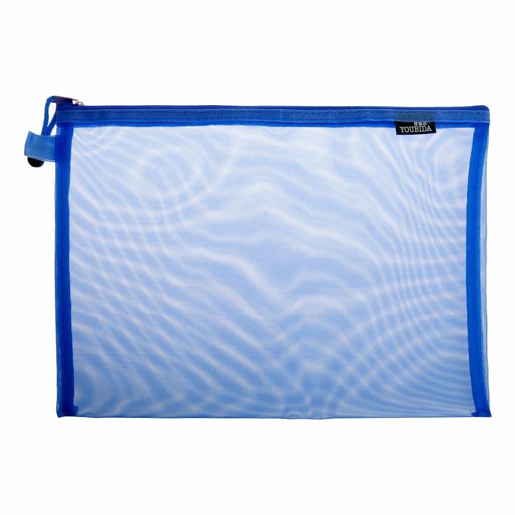 Разноцветная сумка для хранения файлов формата А4, большой сетчатый карман с молнией взрослых офиса путешествий