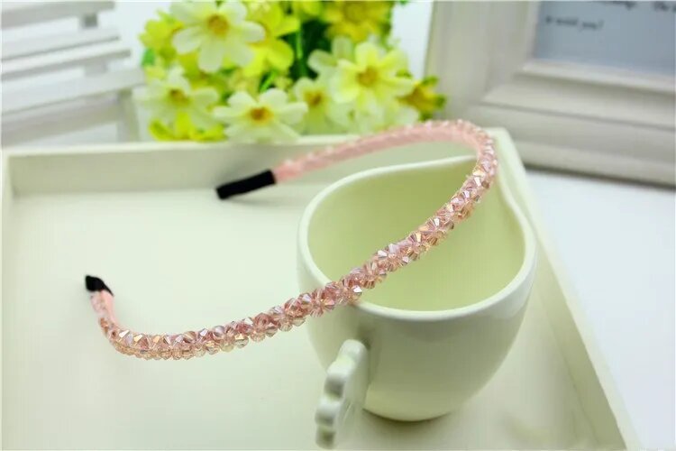 Блестящая резинка для волос Розовый, T6-Pink