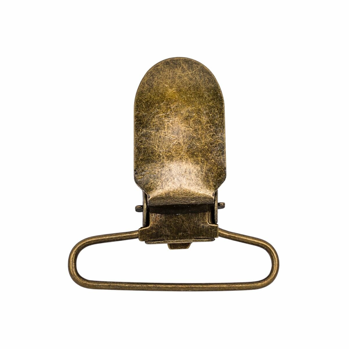 Клипса для подтяжек 'Гладкая' 35мм металл (уп.20шт) NEW STAR (антик)