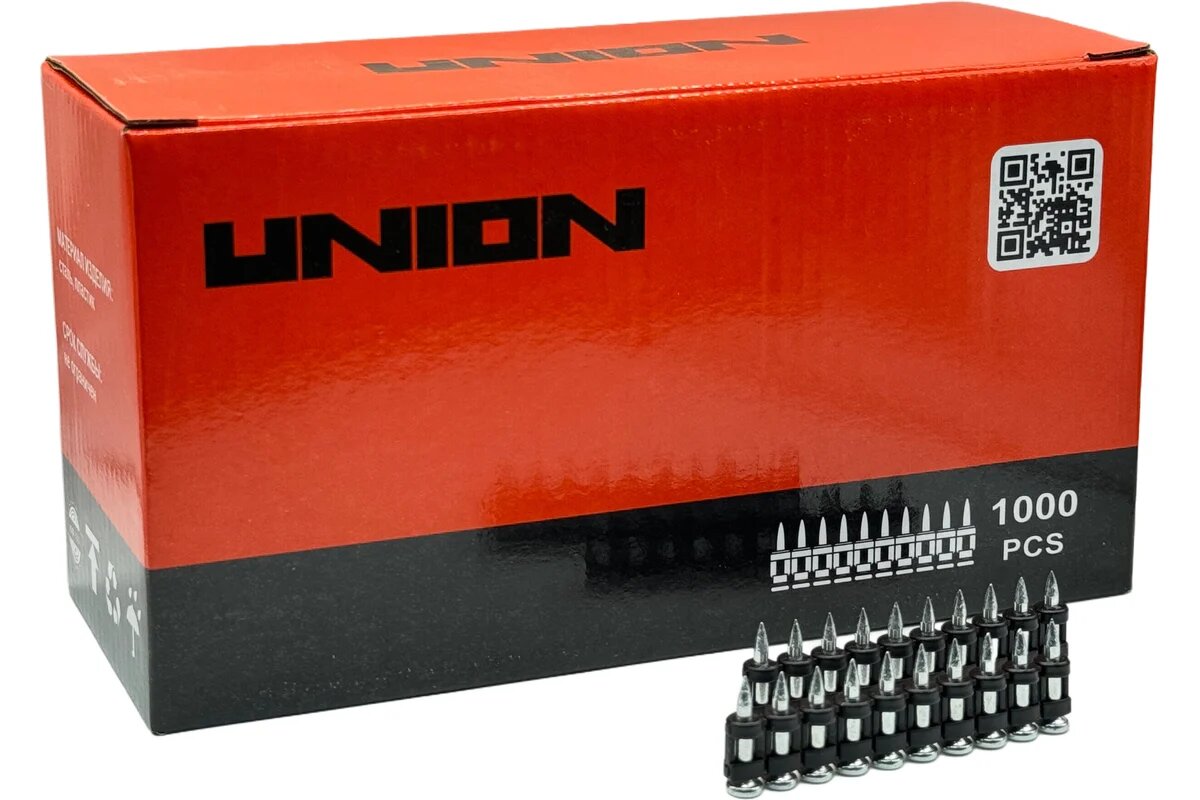 UNION гвозди по бетону кованые UT-GP 3,05x19 для монтажного пистолета 1000 шт