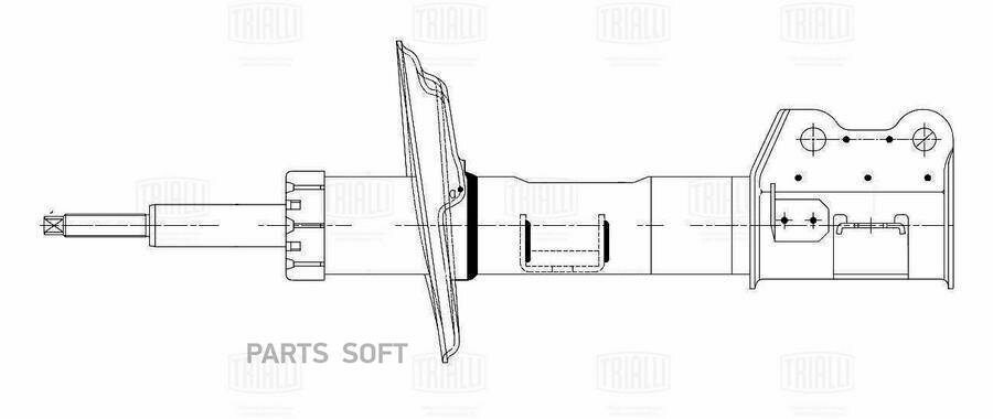 TRIALLI AG-21164 Амортизатор для а/м Opel Corsa D (06-) (стойка) пер. лев. (AG 21164) ()