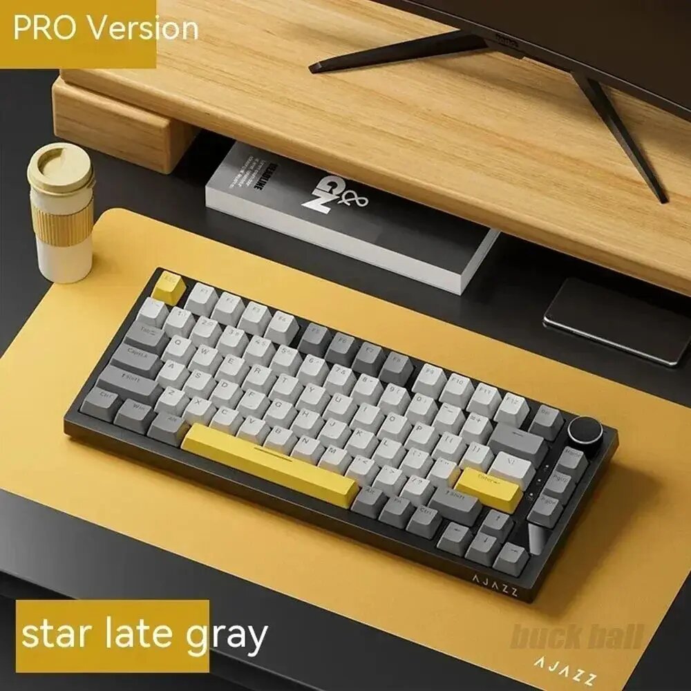 Беспроводная механическая клавиатура AJAZZ AK820 Pro, Tri Mode RGB C
