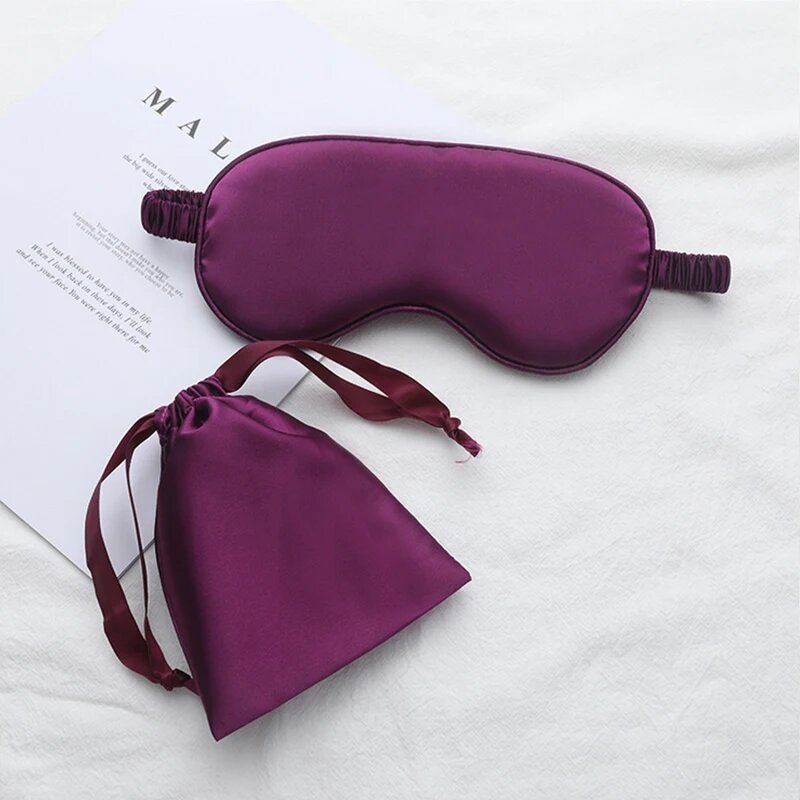 Шелковая маска для сна Dark purple