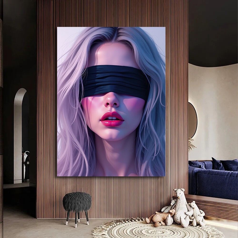 Картина ВсеКартины. тут "Девушка Тайна", на холсте, 60x80 см, в деревянной раме, на подрамнике