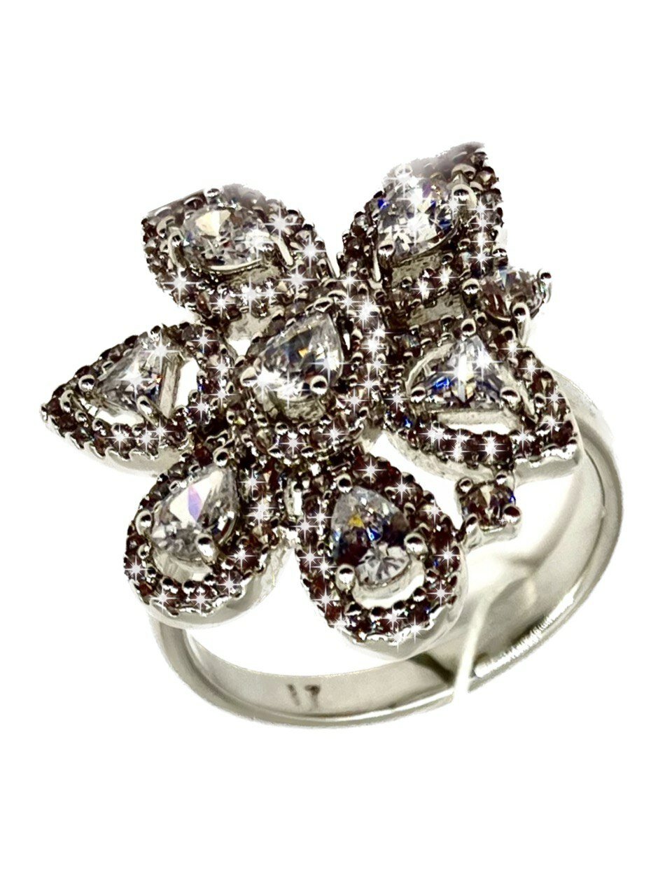 Кольцо, фианит