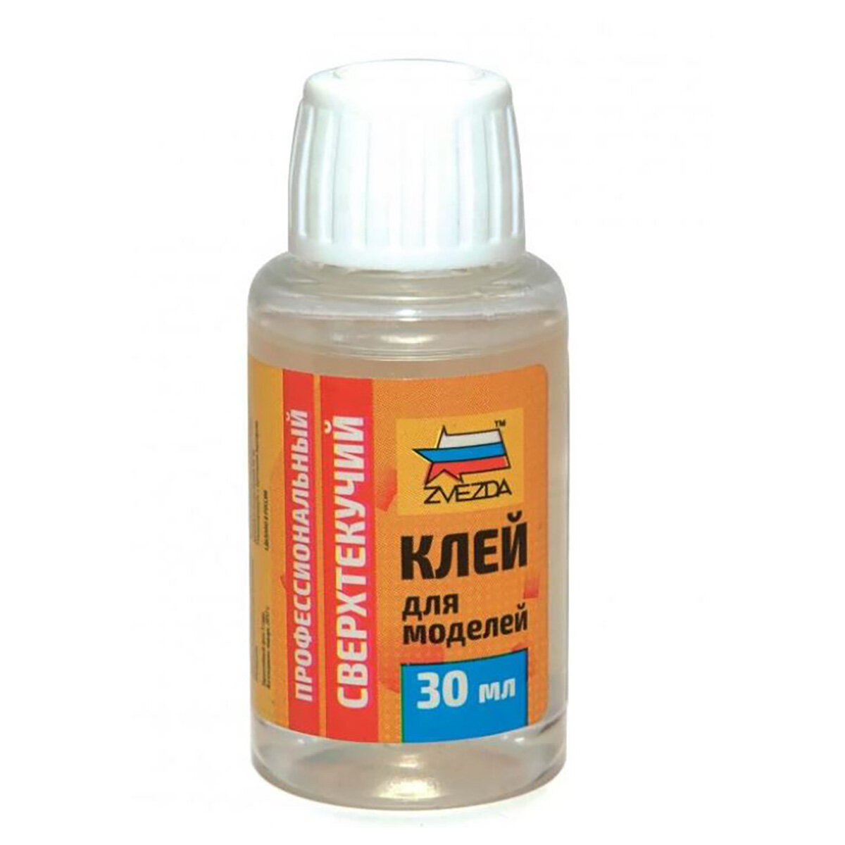ZVEZDA Клей для моделей сверхтекучий КЛ-02-EU26 30 мл 3 х 6.8 см для заливки деталей