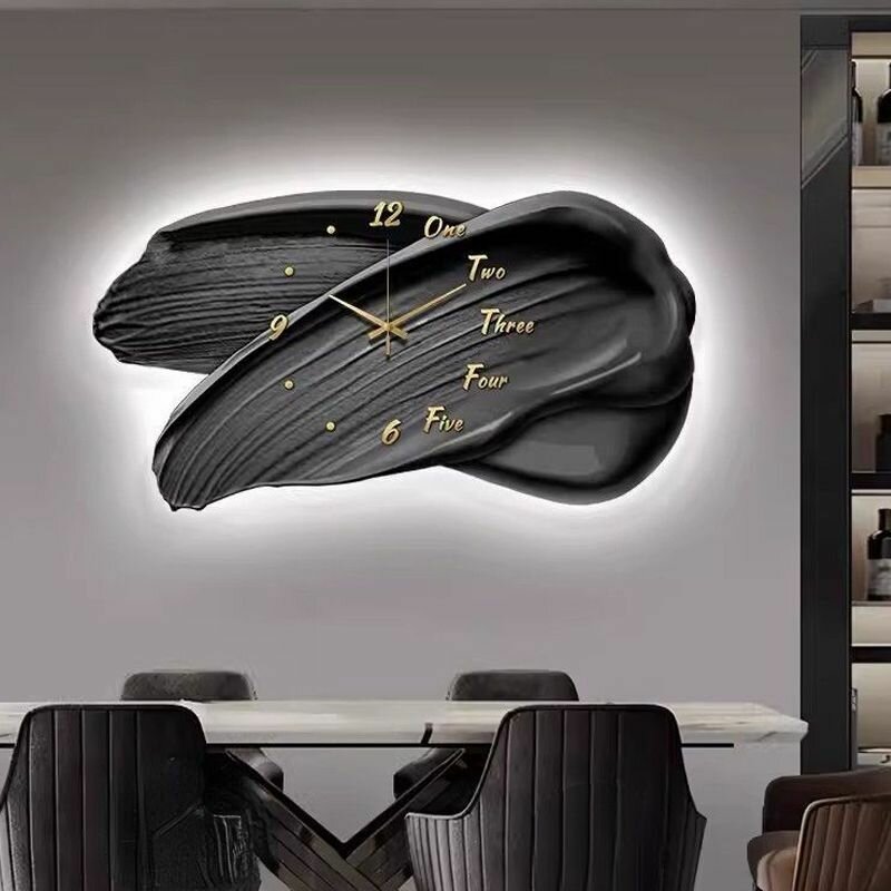 Креативные настенные часы со светодиодной подсветкой