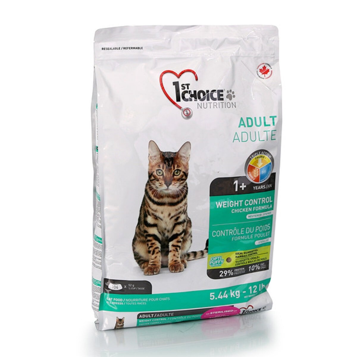 1st CHOICE корм 5.44кг для стерилизованных кошек Контроль веса