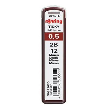 ROtring (Newell Brands) Грифель для карандаша, твердость: 2B (2 Мягкий), 1 шт.