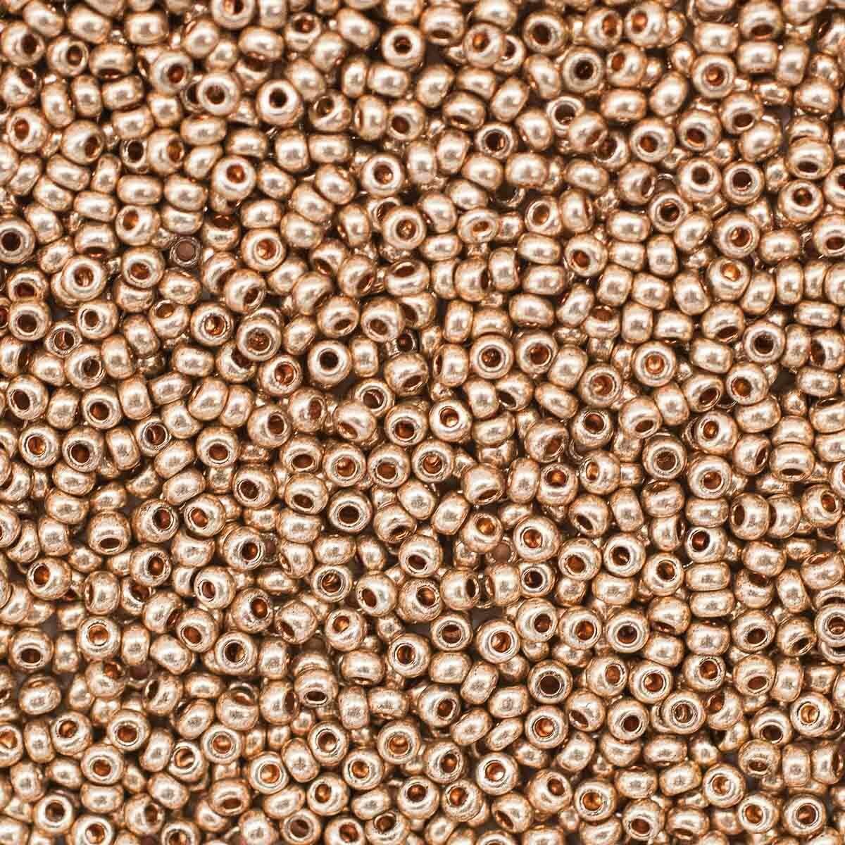Бисер чешский Preciosa 20г*5 упак, 10/0 (2,3 мм) металлик solgel, цвет № 18112