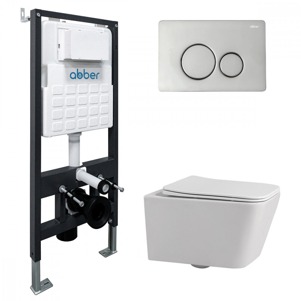 Унитаз с инсталляцией Abber Rechteck AC1201-AC0105-AC0121