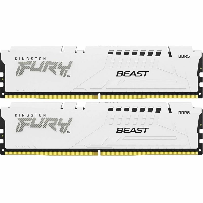 Оперативная память Kingston FURY Beast White EXPO, 32ГБ DDR5, 5600MT/s, CL36, Kit of 2, KF556C36BWEK2-32